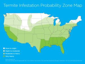 map-termite-zones - Home & Commercial Inspections